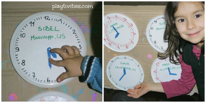 Teaching time zones in simple way - Playtivities