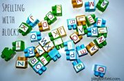 Building Words - Spelling Activity with Blocks - PLAYTIVITIES