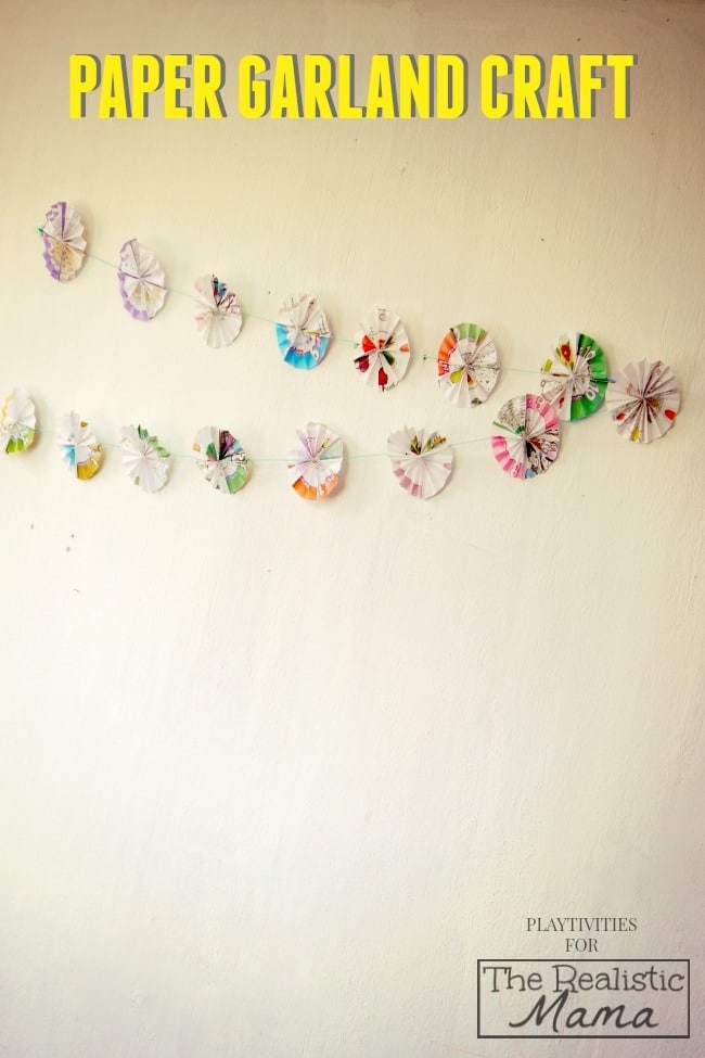 DIY Garland from Paper - Playtivities