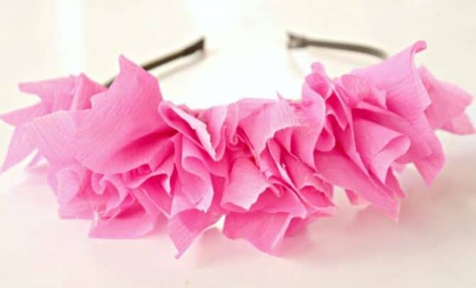 QUICK DIY Accessory. Paper Tissue Headband - Playtivities