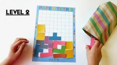 DIY Paper Tetris The Whole Family Will Want To Play - Playtivities