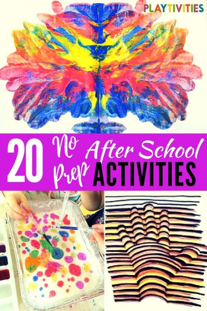 20 After School Activities That Require Minimal Set up PLAYTIVITIES 20 After School Activities That Require Minimal Set up PLAYTIVITIES
