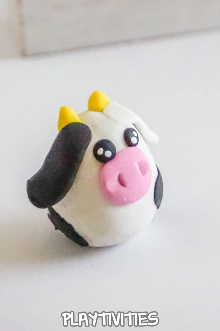 How to Make a Cow from Polymer Clay - Playtivities