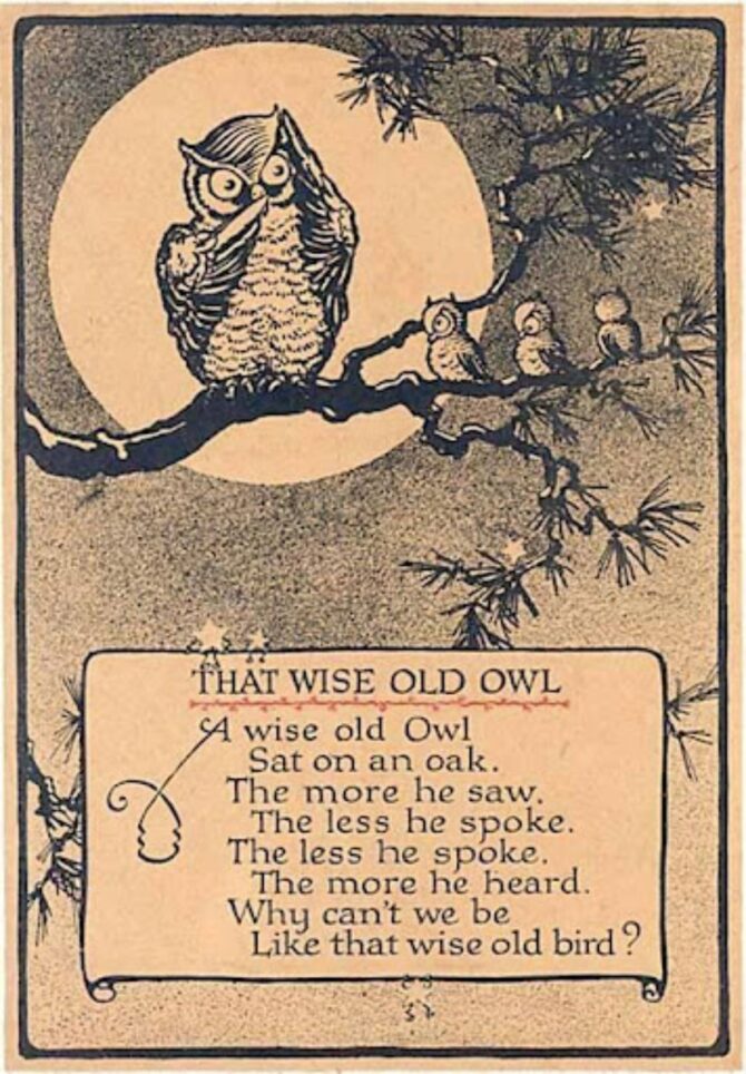 A Wise Old Owl Printable Lyrics, Origins, and Video